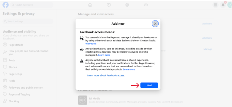 How to Grant Facebook Business Suite Page access: Easy Guide
