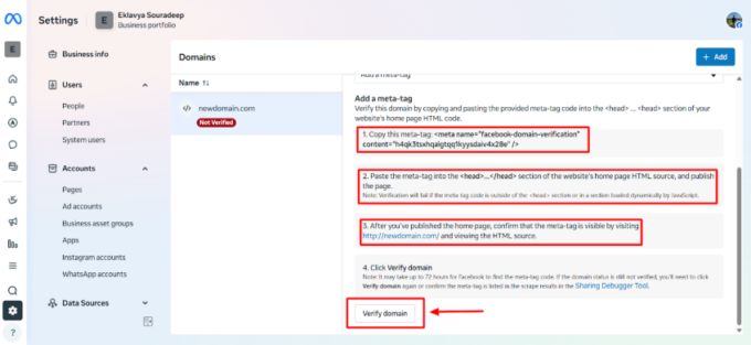 Meta Domain Verification Step by Step: Complete Guide